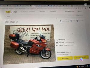 Red BMW K 1300GT 2010 in Jonava, with an engine capacity of 1.30 L and mileage of 60 thousand km for 6700 €, photo 12 on AUTOMOTO.COM.LV