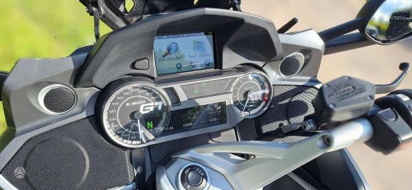 Black BMW K 1600GT 2018 in Vilnius, with an engine capacity of 1.64 L and mileage of 54 thousand km for 12000 €, photo 8 on AUTOMOTO.COM.LV
