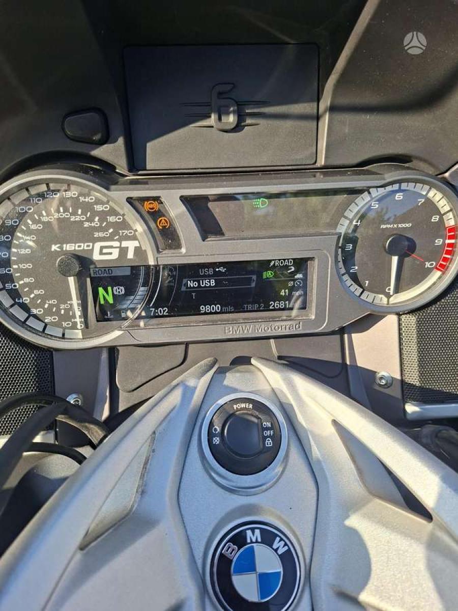 Черный БМВ K 1600GT 2019 в Шилале, объемом двигателя 1.65 л и пробегом 16 тыс. км за 14000 €, фото 9 на AUTOMOTO.COM.LV