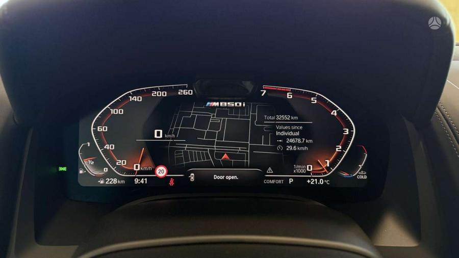 Синий БМВ M 850 2019 в Вильнюс, объемом двигателя 4.40 л и пробегом 33 тыс. км за 49989 €, фото 15 на AUTOMOTO.COM.LV
