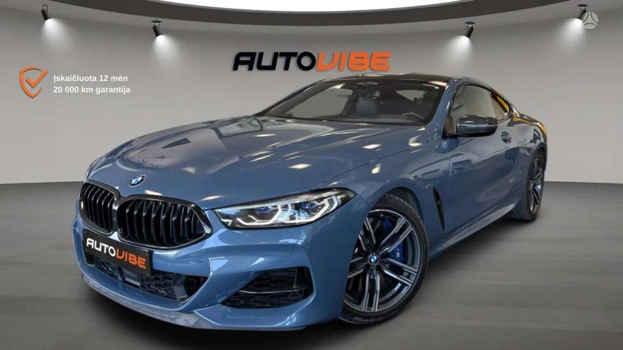 Синий БМВ M 850 2019 в Вильнюс, объемом двигателя 4.40 л и пробегом 33 тыс. км за 49989 €, фото 1 на AUTOMOTO.COM.LV