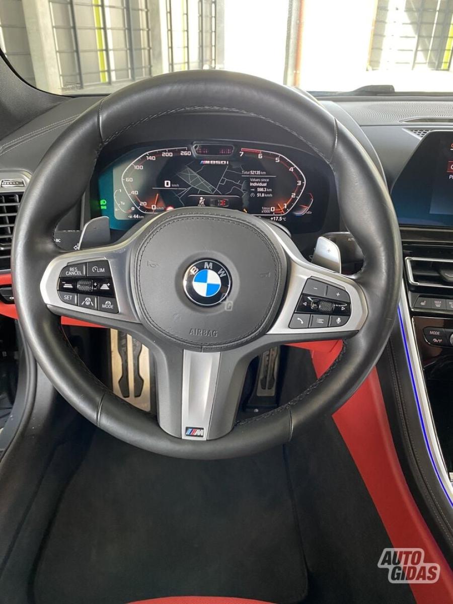 Grey BMW M 850 2019 in Kaunas, with an engine capacity of 4.40 L and mileage of 52 thousand km for 47000 €, photo 14 on AUTOMOTO.COM.LV