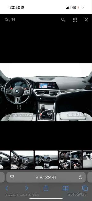 Pelēks BMW M-series 2022 Tallina, ar dzinēja tilpumu 3.00 L un nobraukumu 59 tūkst. km par 74500 €, foto 19 vietnē AUTOMOTO.COM.LV