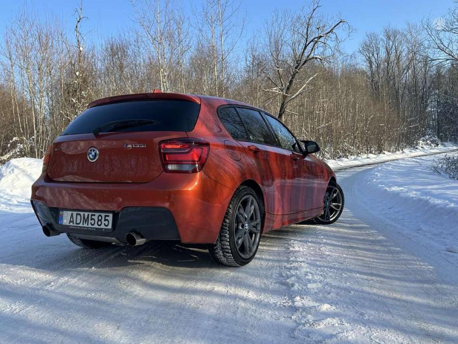 Orange BMW m135 2014 in Vilnius, with an engine capacity of 2.98 L and mileage of 161 thousand km for 16500 €, photo 11 on AUTOMOTO.COM.LV
