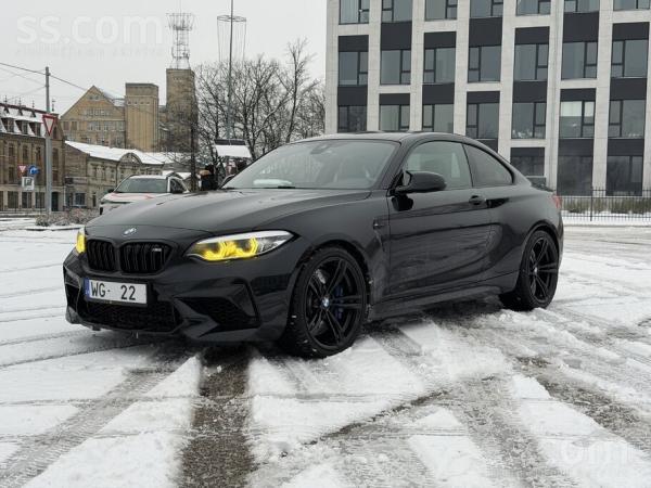 Black BMW M2 2019 in Riga, with an engine capacity of 3.00 L and mileage of 59 thousand km for 44000 €, photo 1 on AUTOMOTO.COM.LV