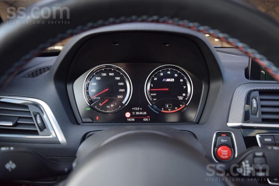 Синий БМВ M2 2021 в Рига, объемом двигателя 3.00 л и пробегом 18 тыс. км за 46500 €, фото 13 на AUTOMOTO.COM.LV