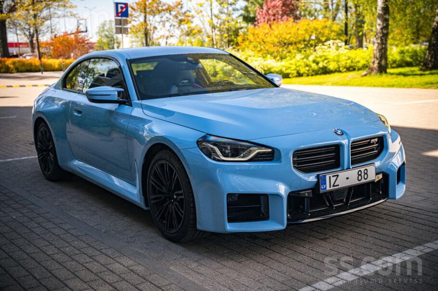 Синий БМВ M2 2023 в Рига, объемом двигателя 3.00 л и пробегом 13 тыс. км за 59900 €, фото 1 на AUTOMOTO.COM.LV