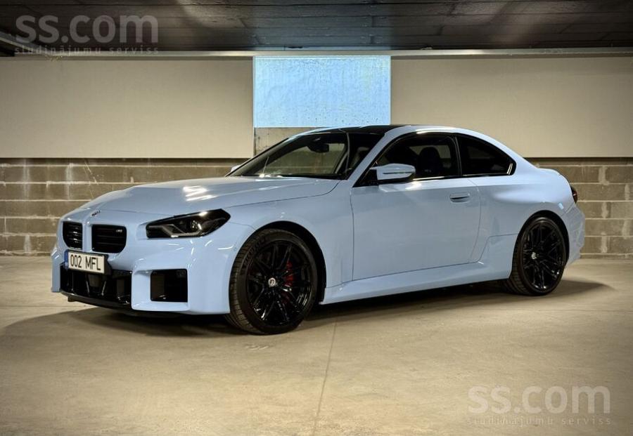 Blue BMW M2 2023 in Tallinn, with an engine capacity of 3.00 L and mileage of 25 thousand km for 60490 €, photo 7 on AUTOMOTO.COM.LV