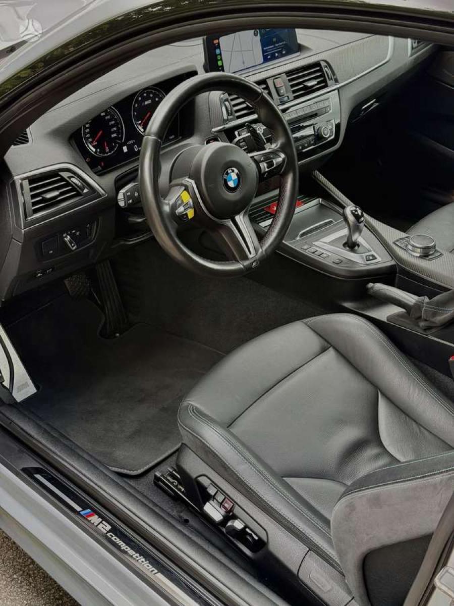 Pelēks BMW M2 2019 Viļņa, ar dzinēja tilpumu 2.98 L un nobraukumu 59 tūkst. km par 38500 €, foto 15 vietnē AUTOMOTO.COM.LV