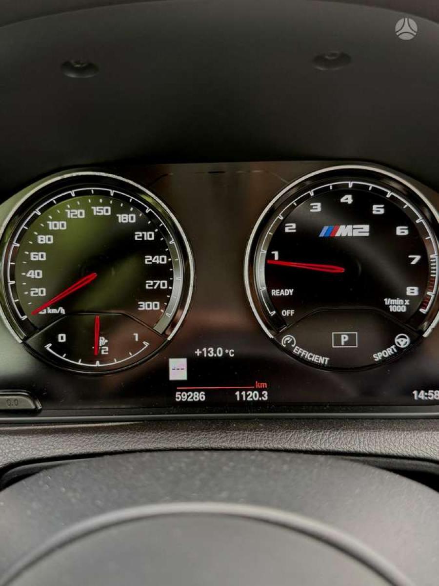 Pelēks BMW M2 2019 Viļņa, ar dzinēja tilpumu 2.98 L un nobraukumu 59 tūkst. km par 38500 €, foto 20 vietnē AUTOMOTO.COM.LV