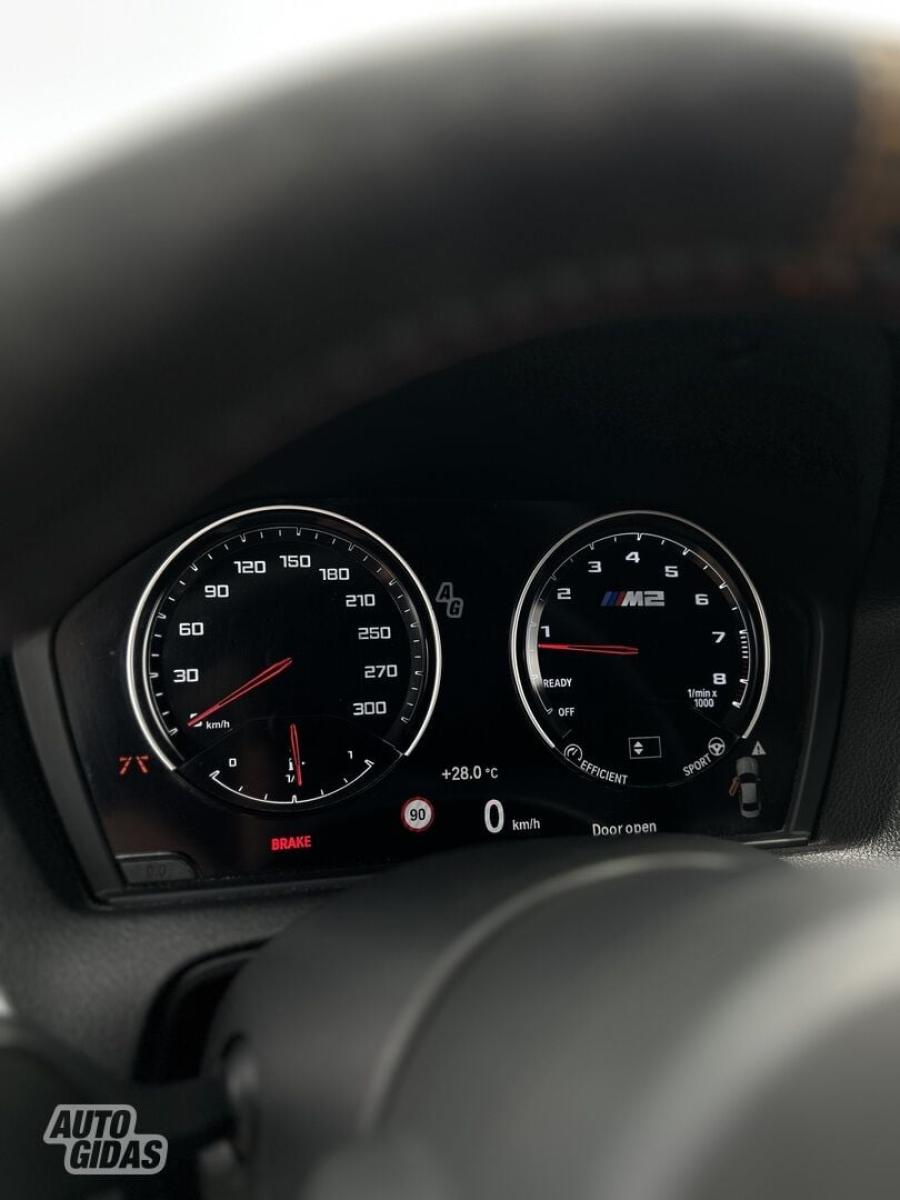 Grey BMW M2 2020 in Kaunas, with an engine capacity of 3.00 L and mileage of 95 thousand km for 39000 €, photo 20 on AUTOMOTO.COM.LV