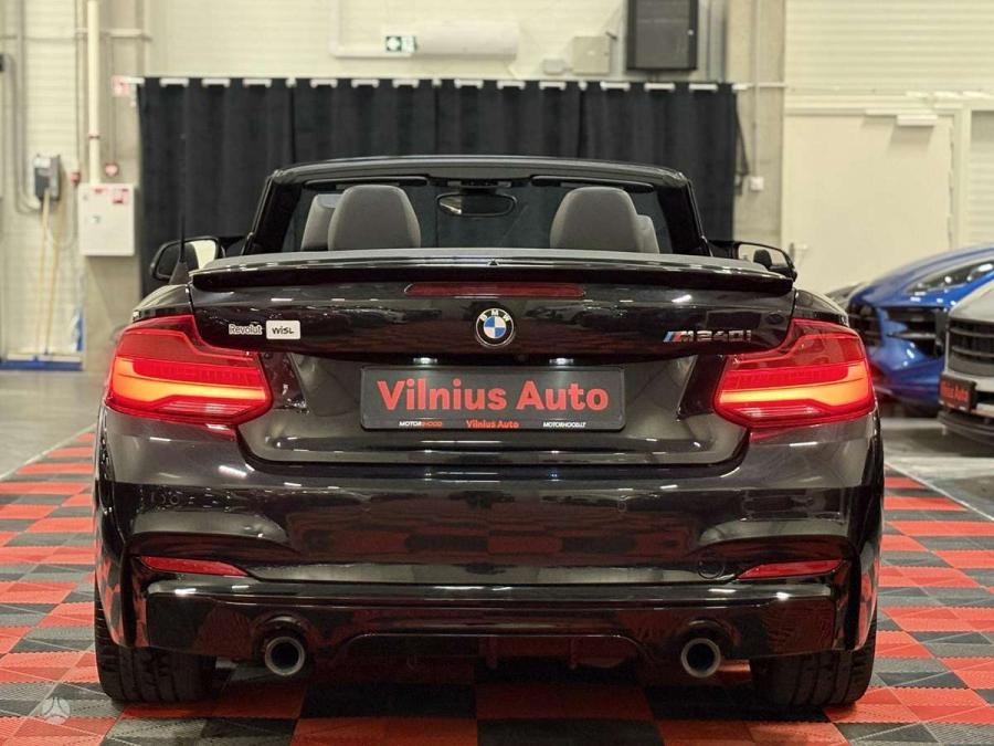 Melns BMW m240i 2018 Viļņa, ar dzinēja tilpumu 3.00 L un nobraukumu 142 tūkst. km par 19990 €, foto 6 vietnē AUTOMOTO.COM.LV