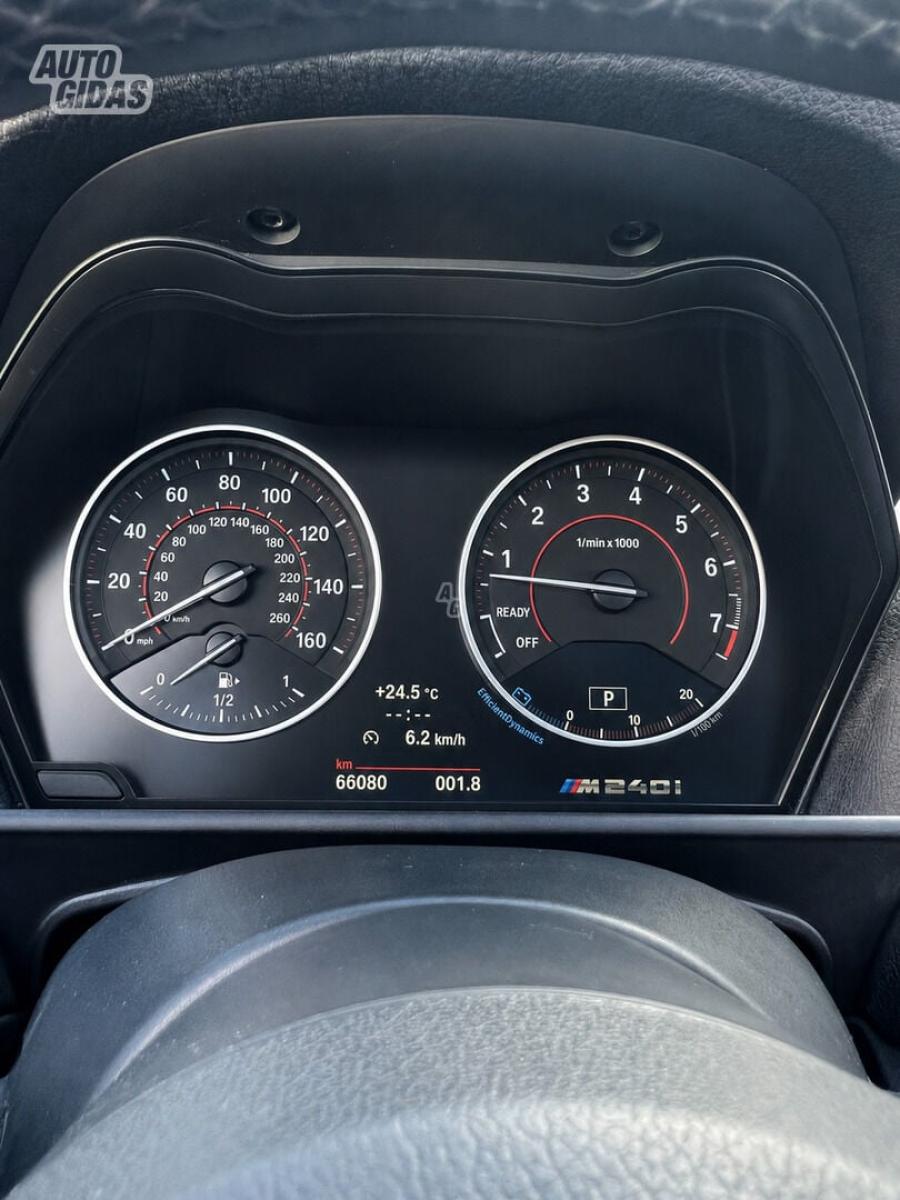 BMW m240i 2017 Viļņa, ar dzinēja tilpumu 3.00 L un nobraukumu 66 tūkst. km par 23800 €, foto 20 vietnē AUTOMOTO.COM.LV