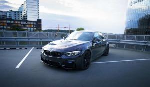 Black BMW M3 2017 in Vilnius, with an engine capacity of 2.98 L and mileage of 107 thousand km for 39500 €, photo  on AUTOMOTO.COM.LV