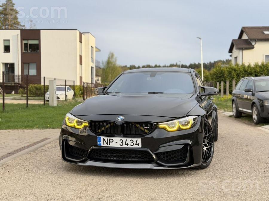 Black BMW M3 2018 in Riga, with an engine capacity of 3.00 L and mileage of 0 thousand km for 38990 €, photo 3 on AUTOMOTO.COM.LV