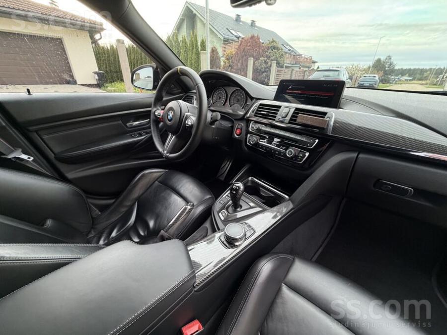 Black BMW M3 2018 in Riga, with an engine capacity of 3.00 L and mileage of 0 thousand km for 38990 €, photo 13 on AUTOMOTO.COM.LV