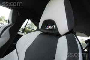 Black BMW M3 2023 in Tukums, with an engine capacity of 3.00 L and mileage of 47 thousand km for 79990 €, photo 21 on AUTOMOTO.COM.LV