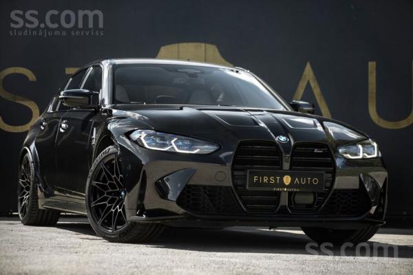 Melns BMW M3 2023 Tukums, ar dzinēja tilpumu 3.00 L un nobraukumu 47 tūkst. km par 79990 €, foto  vietnē AUTOMOTO.COM.LV