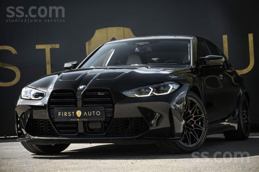 Melns BMW M3 2023 Tukums, ar dzinēja tilpumu 3.00 L un nobraukumu 47 tūkst. km par 79990 €, foto 3 vietnē AUTOMOTO.COM.LV