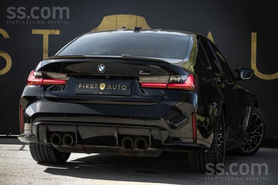 Melns BMW M3 2023 Tukums, ar dzinēja tilpumu 3.00 L un nobraukumu 47 tūkst. km par 79990 €, foto 4 vietnē AUTOMOTO.COM.LV