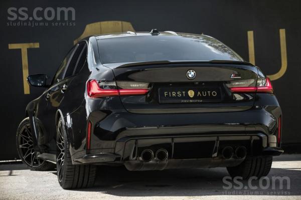 Melns BMW M3 2023 Tukums, ar dzinēja tilpumu 3.00 L un nobraukumu 47 tūkst. km par 79990 €, foto 4 vietnē AUTOMOTO.COM.LV