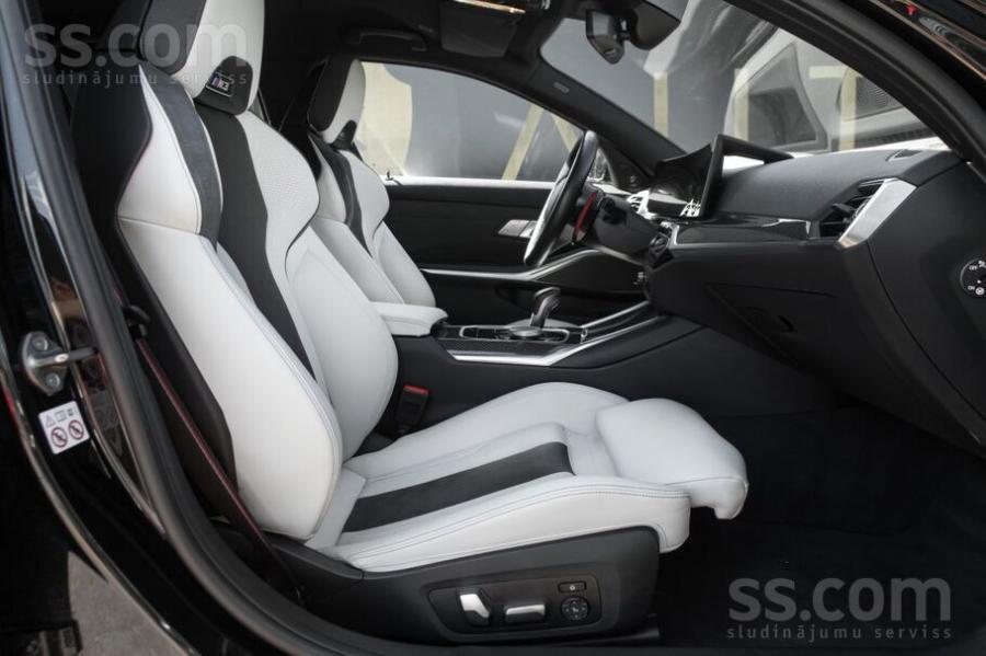 Melns BMW M3 2023 Tukums, ar dzinēja tilpumu 3.00 L un nobraukumu 47 tūkst. km par 79990 €, foto 8 vietnē AUTOMOTO.COM.LV