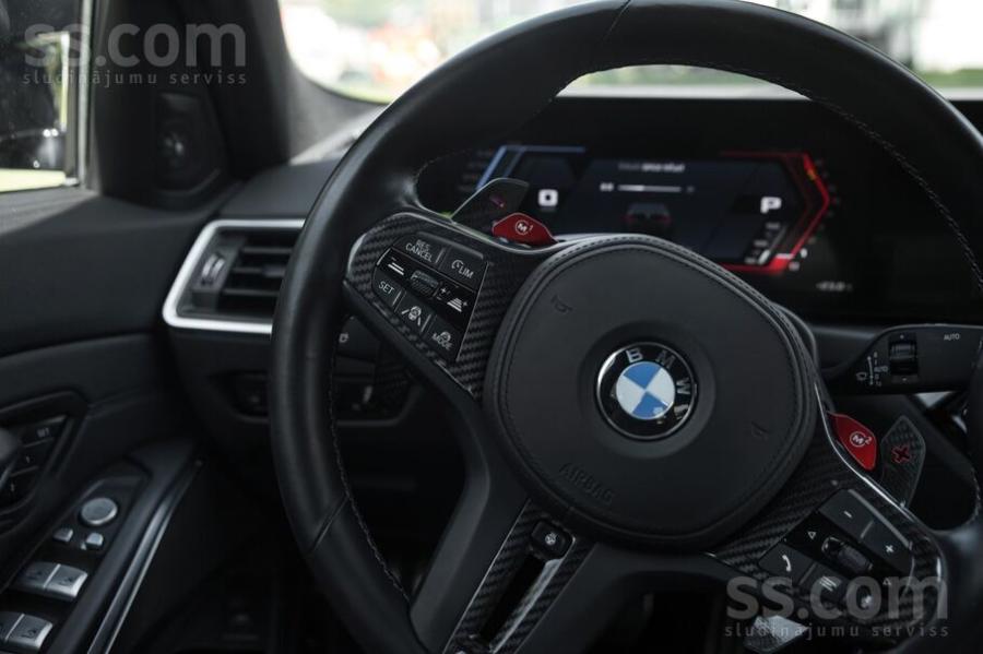 Melns BMW M3 2023 Tukums, ar dzinēja tilpumu 3.00 L un nobraukumu 47 tūkst. km par 79990 €, foto 12 vietnē AUTOMOTO.COM.LV
