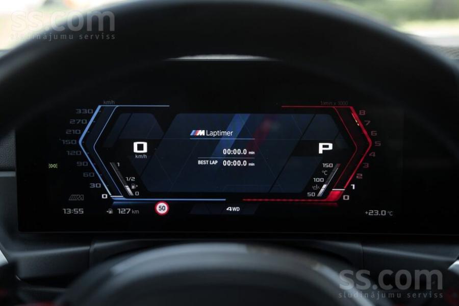 Melns BMW M3 2023 Tukums, ar dzinēja tilpumu 3.00 L un nobraukumu 47 tūkst. km par 79990 €, foto 24 vietnē AUTOMOTO.COM.LV
