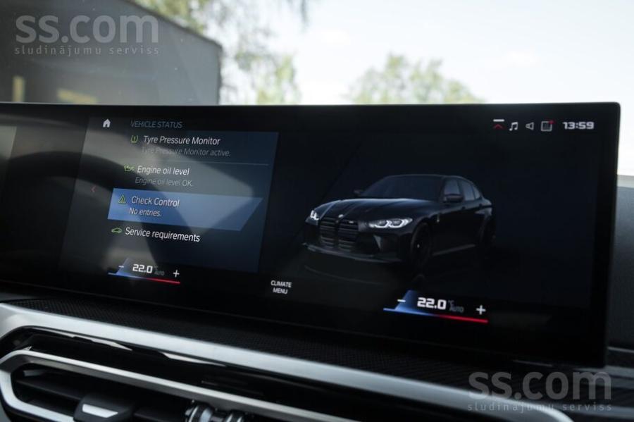 Melns BMW M3 2023 Tukums, ar dzinēja tilpumu 3.00 L un nobraukumu 47 tūkst. km par 79990 €, foto 28 vietnē AUTOMOTO.COM.LV