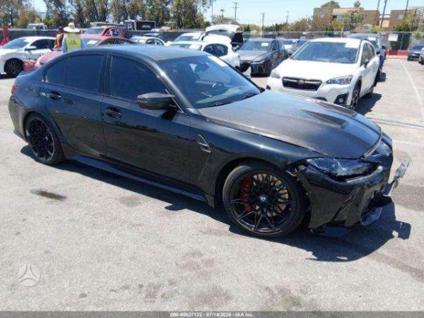 Black BMW M3 2023 in Klaipeda, with an engine capacity of 2.99 L and mileage of 56 thousand km for 33000 €, photo 1 on AUTOMOTO.COM.LV