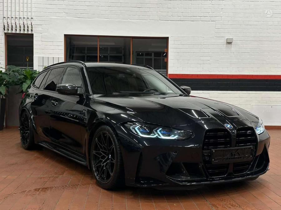 Black BMW M3 2024 in Kaunas, with an engine capacity of 2.99 L and mileage of 21 thousand km for 69000 €, photo 6 on AUTOMOTO.COM.LV