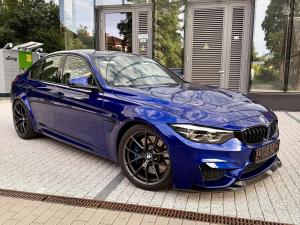 Zils BMW M3 2018 Viļņa, ar dzinēja tilpumu 2.98 L un nobraukumu 46 tūkst. km par 50299 €, foto  vietnē AUTOMOTO.COM.LV
