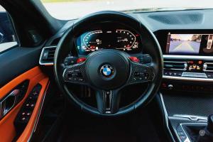 Blue BMW M3 2021 in Panevezys, with an engine capacity of 2.99 L and mileage of 87 thousand km for 52500 €, photo 21 on AUTOMOTO.COM.LV