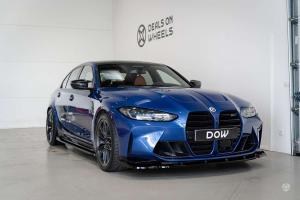Zils BMW M3 2022 Viļņa, ar dzinēja tilpumu 2.99 L un nobraukumu 65 tūkst. km par 67500 €, foto  vietnē AUTOMOTO.COM.LV
