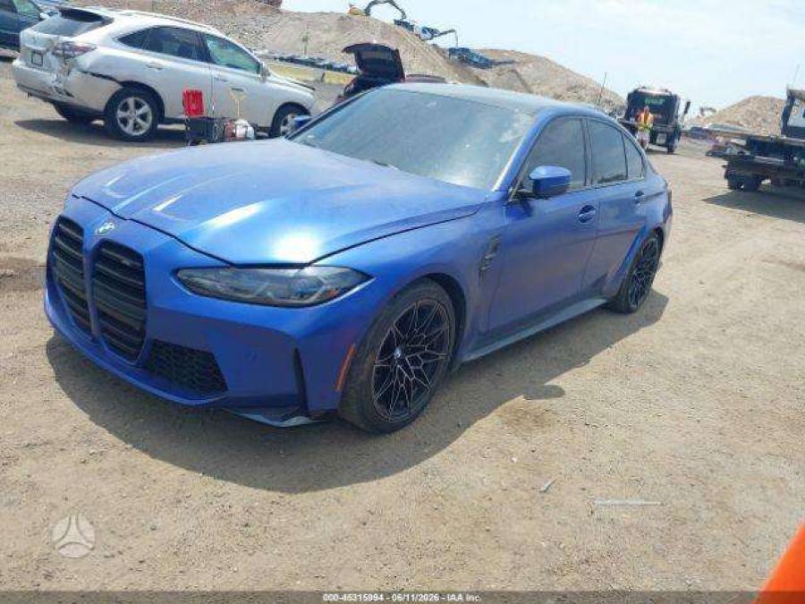 Blue BMW M3 2022 in Klaipeda, with an engine capacity of 0.30 L and mileage of 92 thousand km for 28500 €, photo 1 on AUTOMOTO.COM.LV