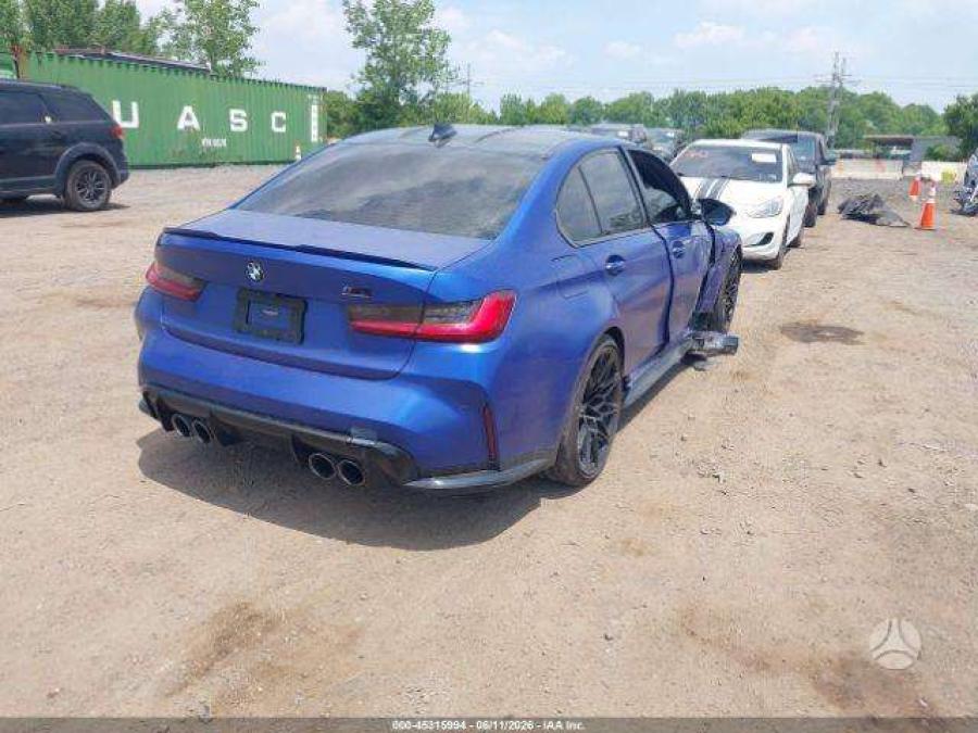 Blue BMW M3 2022 in Klaipeda, with an engine capacity of 0.30 L and mileage of 92 thousand km for 28500 €, photo 5 on AUTOMOTO.COM.LV
