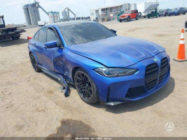 Blue BMW M3 2022 in Klaipeda, with an engine capacity of 0.30 L and mileage of 92 thousand km for 28500 €, photo 6 on AUTOMOTO.COM.LV