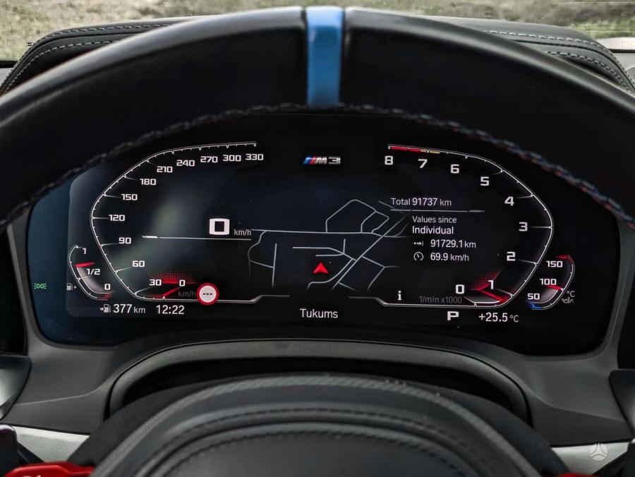 Zils BMW M3 2022 Tukums, ar dzinēja tilpumu 2.99 L un nobraukumu 91 tūkst. km par 69990 €, foto 13 vietnē AUTOMOTO.COM.LV