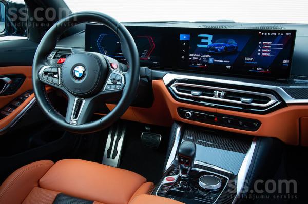 Zils BMW M3 2023 Rīga, ar dzinēja tilpumu 3.00 L un nobraukumu 50 tūkst. km par 69000 €, foto 9 vietnē AUTOMOTO.COM.LV