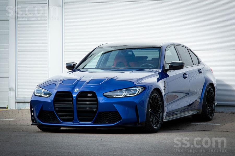 Zils BMW M3 2023 Rīga, ar dzinēja tilpumu 3.00 L un nobraukumu 50 tūkst. km par 69000 €, foto 13 vietnē AUTOMOTO.COM.LV