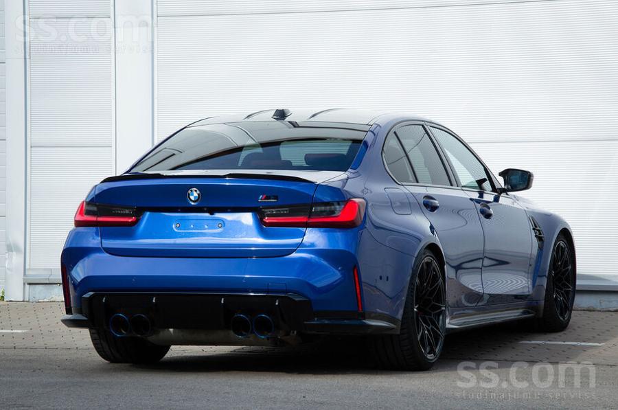 Zils BMW M3 2023 Rīga, ar dzinēja tilpumu 3.00 L un nobraukumu 50 tūkst. km par 69000 €, foto 14 vietnē AUTOMOTO.COM.LV