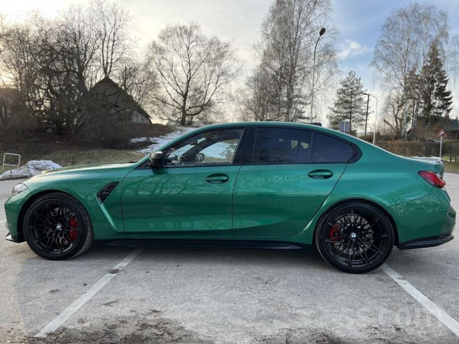 Green BMW M3 2021 in Riga, with an engine capacity of 3.00 L and mileage of 30 thousand km for 74999 €, photo 19 on AUTOMOTO.COM.LV