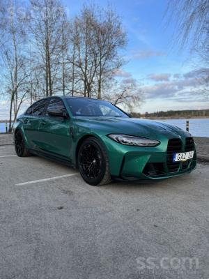 Green BMW M3 2021 in Riga, with an engine capacity of 3.00 L and mileage of 30 thousand km for 74999 €, photo 25 on AUTOMOTO.COM.LV
