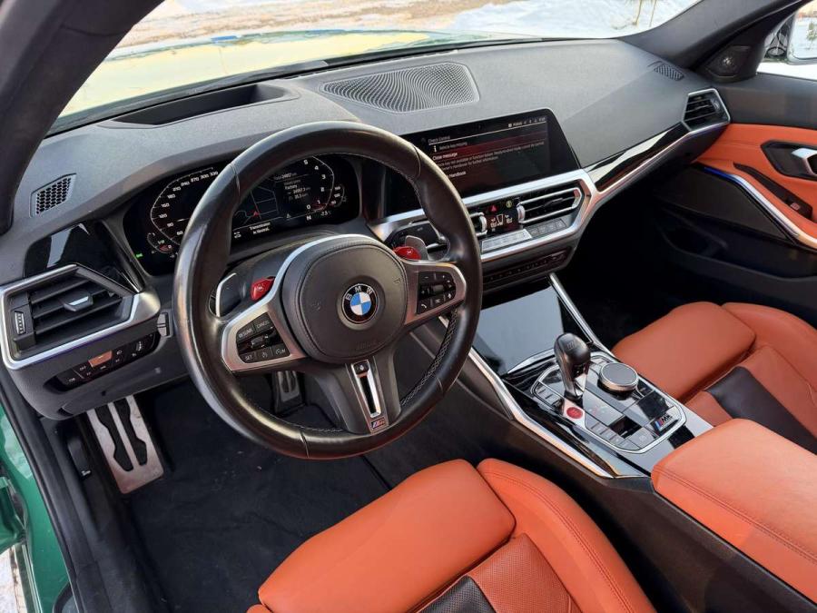 Zaļš BMW M3 2021 Alīta, ar dzinēja tilpumu 2.99 L un nobraukumu 25 tūkst. km par 69500 €, foto 17 vietnē AUTOMOTO.COM.LV