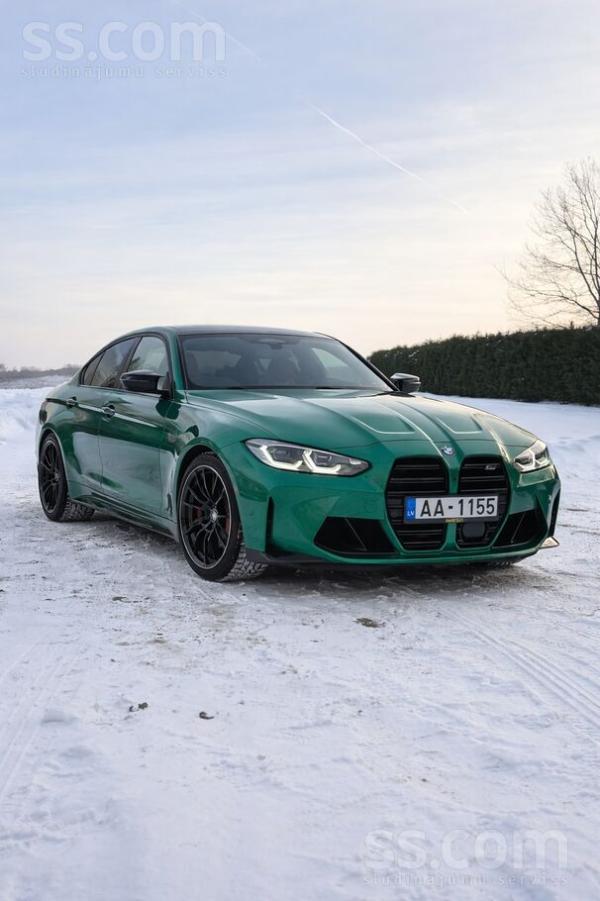 Zaļš BMW M3 2021 Rīga, ar dzinēja tilpumu 3.00 L un nobraukumu 40 tūkst. km par 75500 €, foto 1 vietnē AUTOMOTO.COM.LV