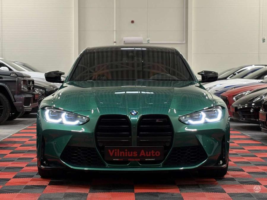 Green BMW M3 2021 in Vilnius, with an engine capacity of 2.99 L and mileage of 26 thousand km for 62000 €, photo 3 on AUTOMOTO.COM.LV