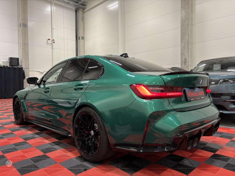 Green BMW M3 2021 in Vilnius, with an engine capacity of 2.99 L and mileage of 26 thousand km for 62000 €, photo 7 on AUTOMOTO.COM.LV