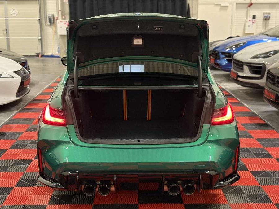 Green BMW M3 2021 in Vilnius, with an engine capacity of 2.99 L and mileage of 26 thousand km for 62000 €, photo 40 on AUTOMOTO.COM.LV