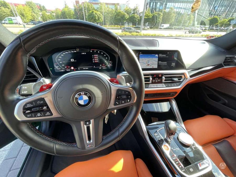 Green BMW M3 2021 in Vilnius, with an engine capacity of 2.99 L and mileage of 72 thousand km for 63000 €, photo 11 on AUTOMOTO.COM.LV