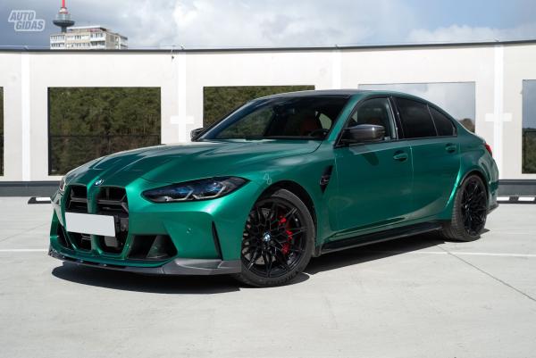 Green BMW M3 2022 in Vilnius, with an engine capacity of 3.00 L and mileage of 43 thousand km for 72500 €, photo 1 on AUTOMOTO.COM.LV
